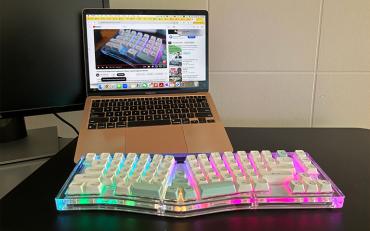 X-Bows Crystal Ergonomic Keyboard - Elegance Meets Comfort